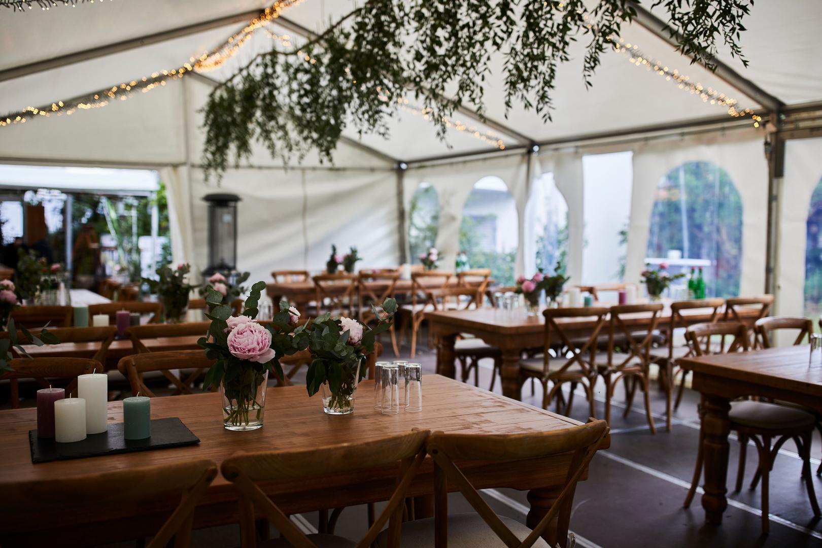 Großer rustikaler Holztisch Eventtisch Klapptisch Vintage Tisch für Ihr ...